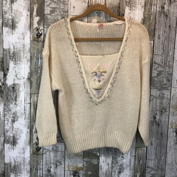 Vintage | Sweaters | Vintage Womens Sweater Large Cottage Core | Poshmark